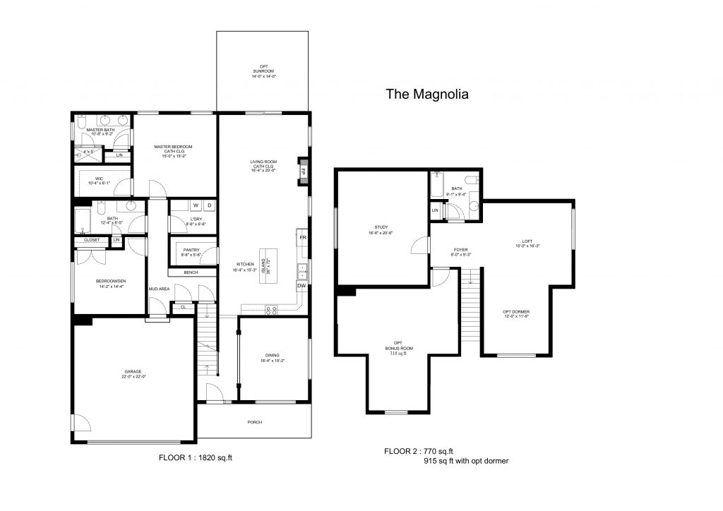 Floor Plans - Mid Trail Crossing